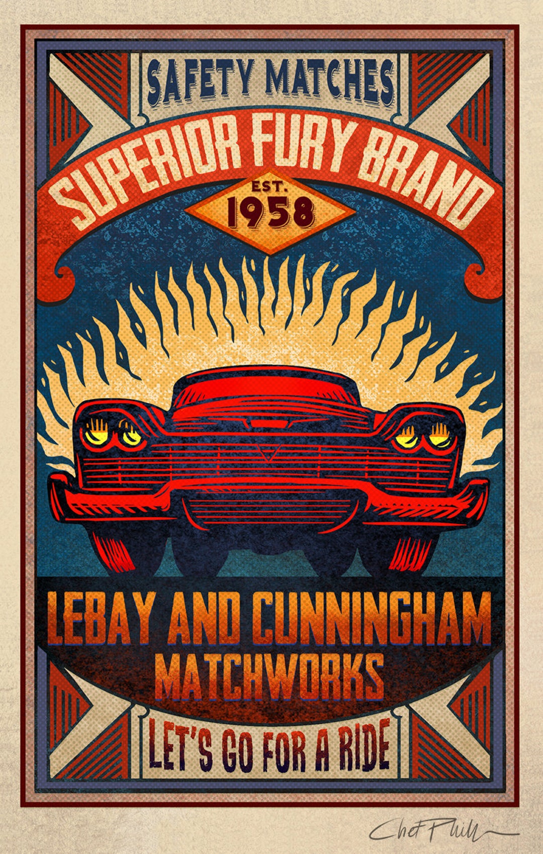 Christine Brand Matchbox Art- 5" X 7" Matted Signed Print - Etsy