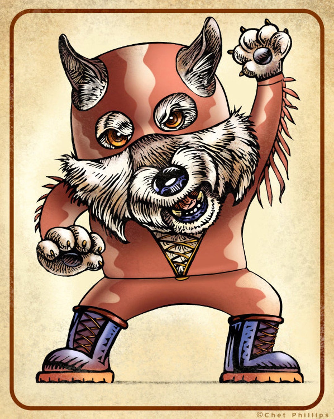 El Terrier Santo (the Holy Terrier) 8 X 10 Signed Print - Etsy