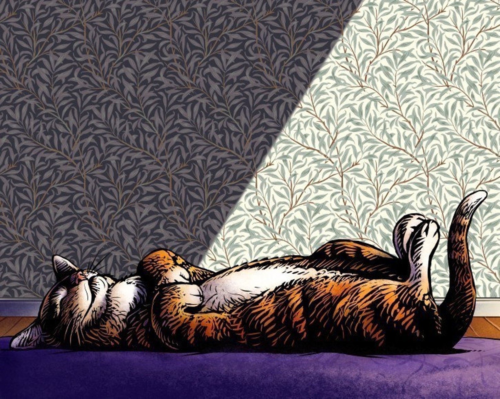 Nap 8 X 10 Cat Art Print Cat Wall Decor Cat - Etsy