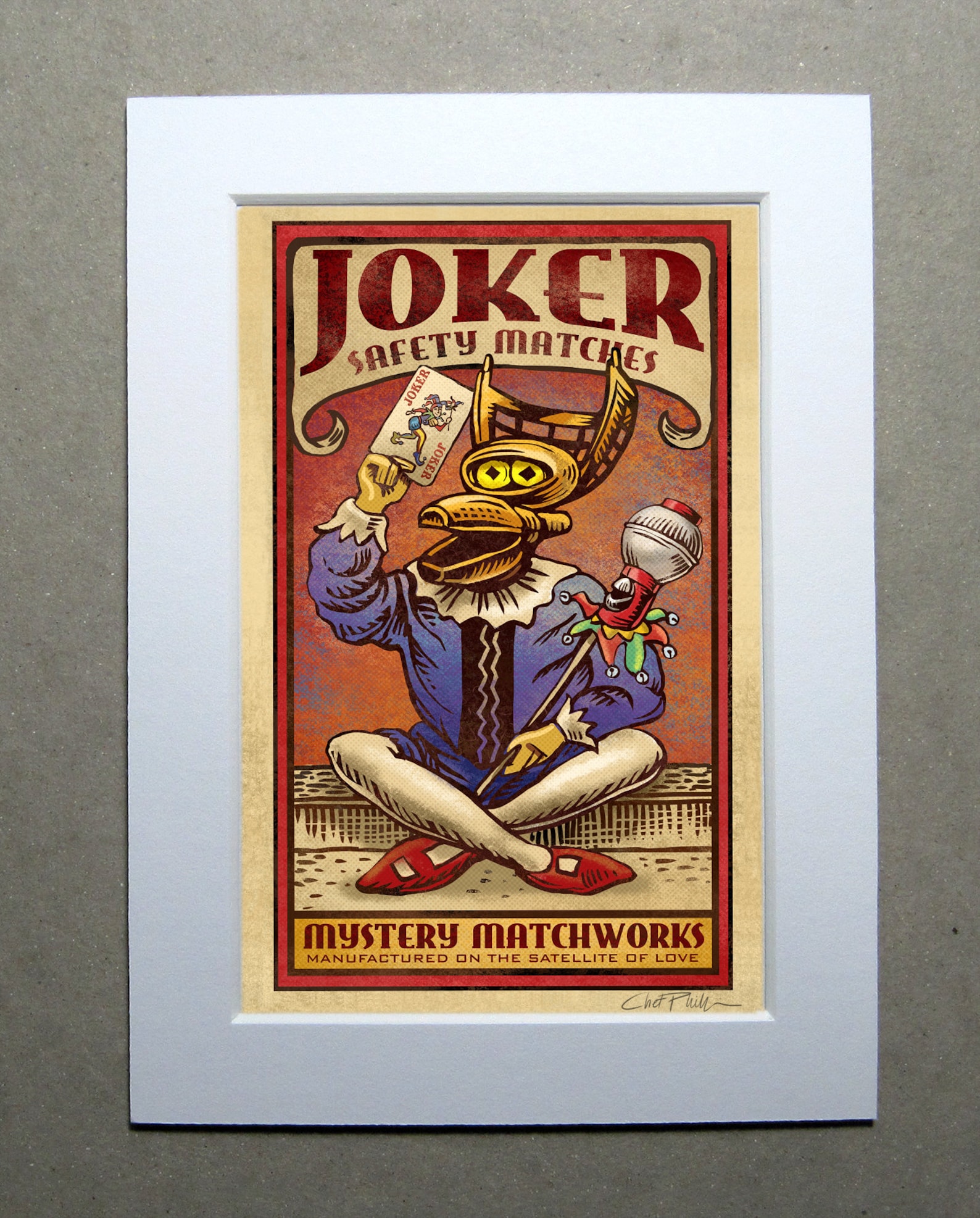 MST3K Joker Matchbox Art- 5" X 7" Matted Signed Print - Etsy