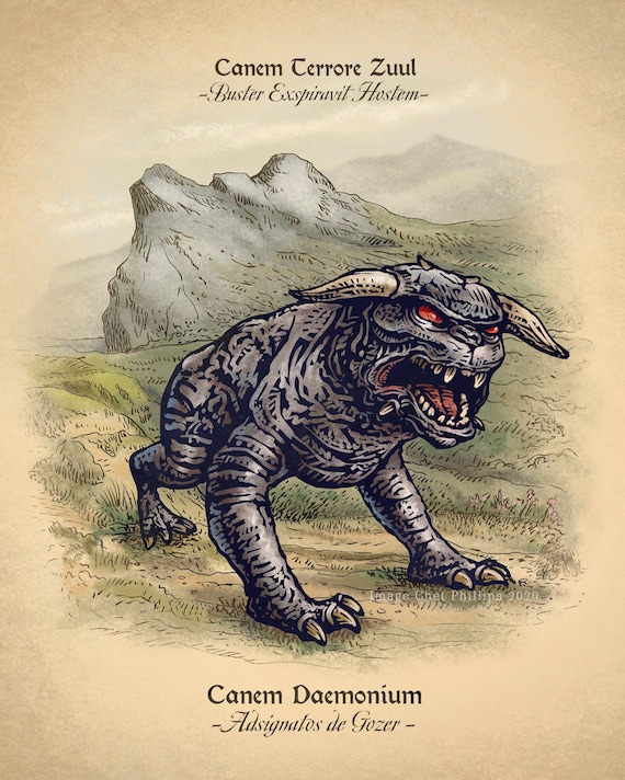 Zuul Study-Unnatural History series 8 x 10 print | Etsy