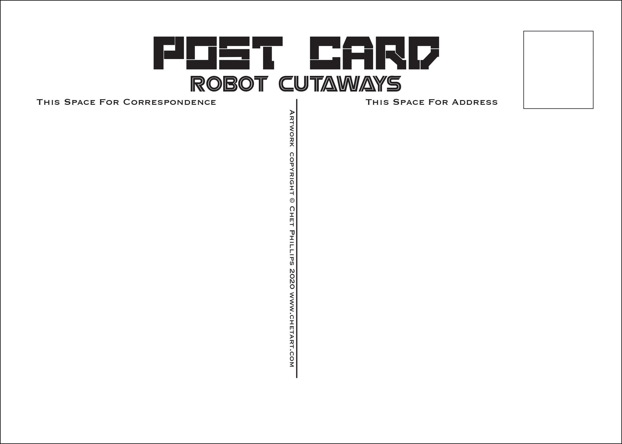 Robot Cutaways Postcard Set Six 5 X 7 Postcards - Etsy UK