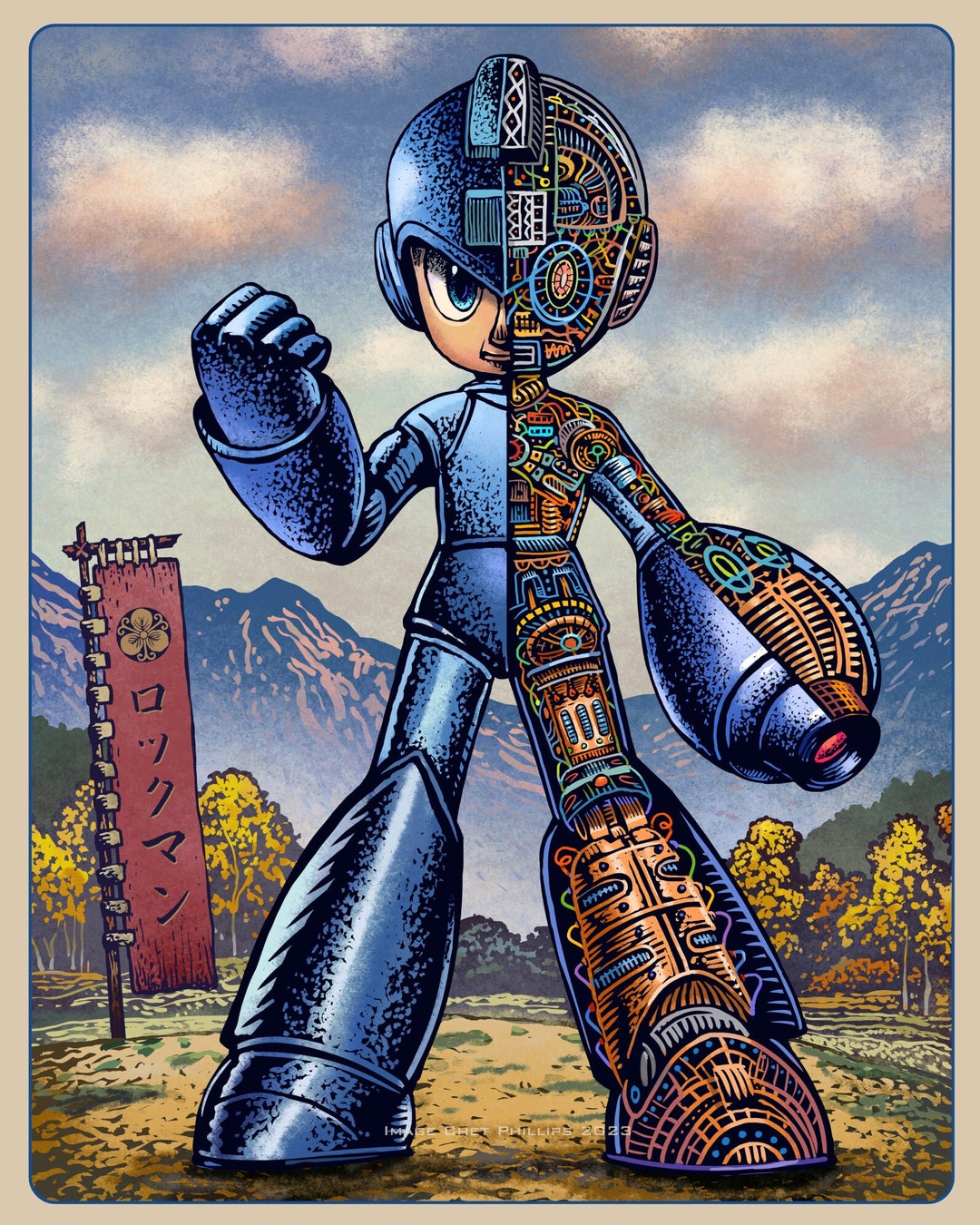 Mega Man Cutaway- 16x20 Limited Edition Print - Etsy