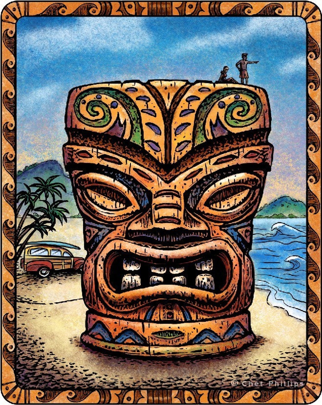 Pan Tiki 8x 10 Signed Print - Etsy