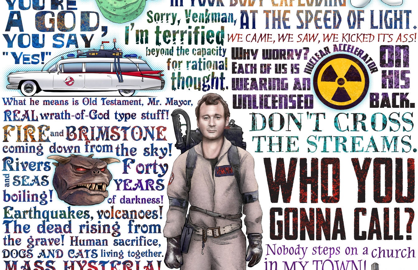 Who You Gonna Call Ghostbusters Tribute Signed Print - Etsy