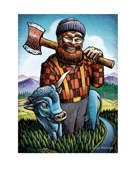 Paul Bunyan Illustration