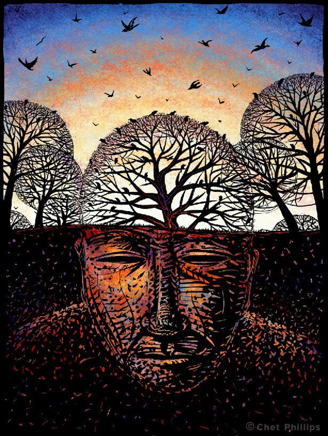 Thought Process 8" X 10" Mysterious Art Print- Surreal Wall Decor - Etsy