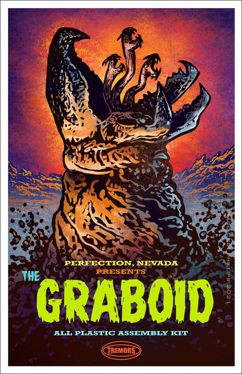 The Graboid Model Box Art 11 X 17 Limited Edition Print (50) - Etsy