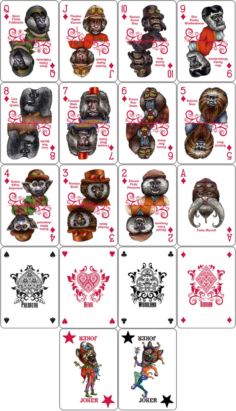 Steam Ark Playing Cards Plastic Coated Poker Deck Steampunk | Etsy