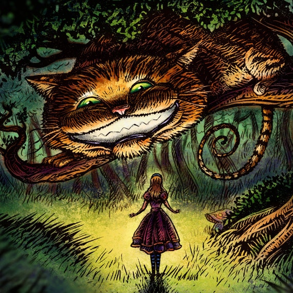 Smiling Cat Alice In Wonderland