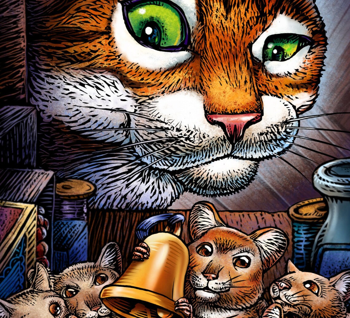 Belling the Cat 8x 10 Signed Print - Etsy