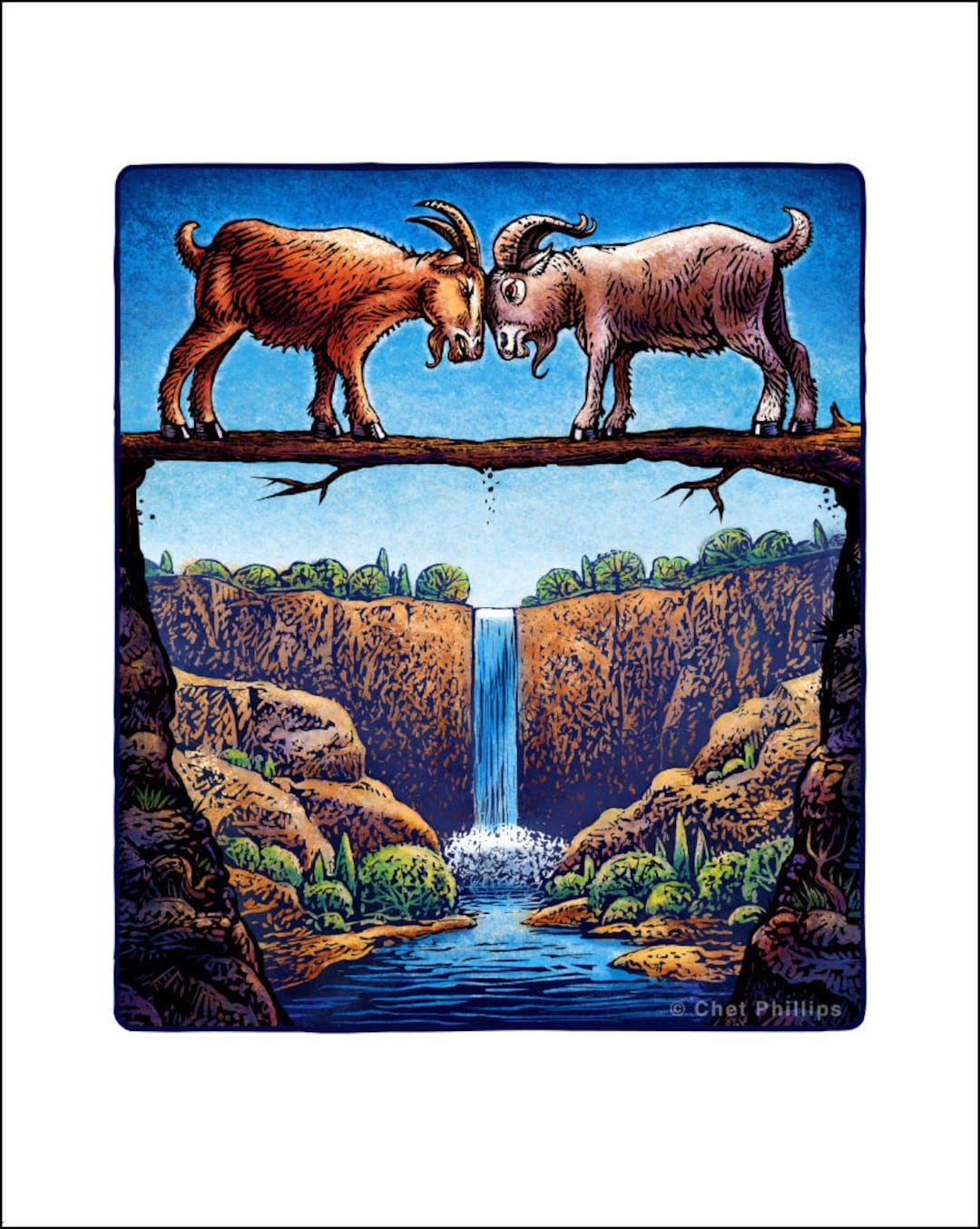 The Two Goats 8 X 10 Signed Print - Etsy