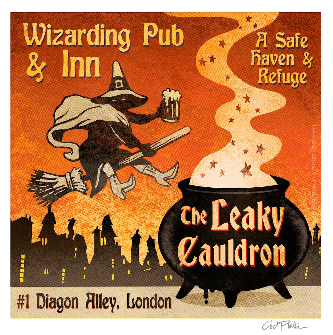 Wizard Pub Matchbook Art Print - Etsy Hong Kong