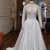 Vintage Corset Silk Wedding Dress With Basque Waistline & Detachable ...