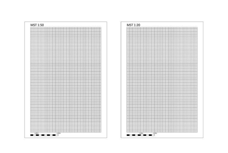 Printable Architecture Scale Grid Bundle Plus Handwriting Help | A4 and ...
