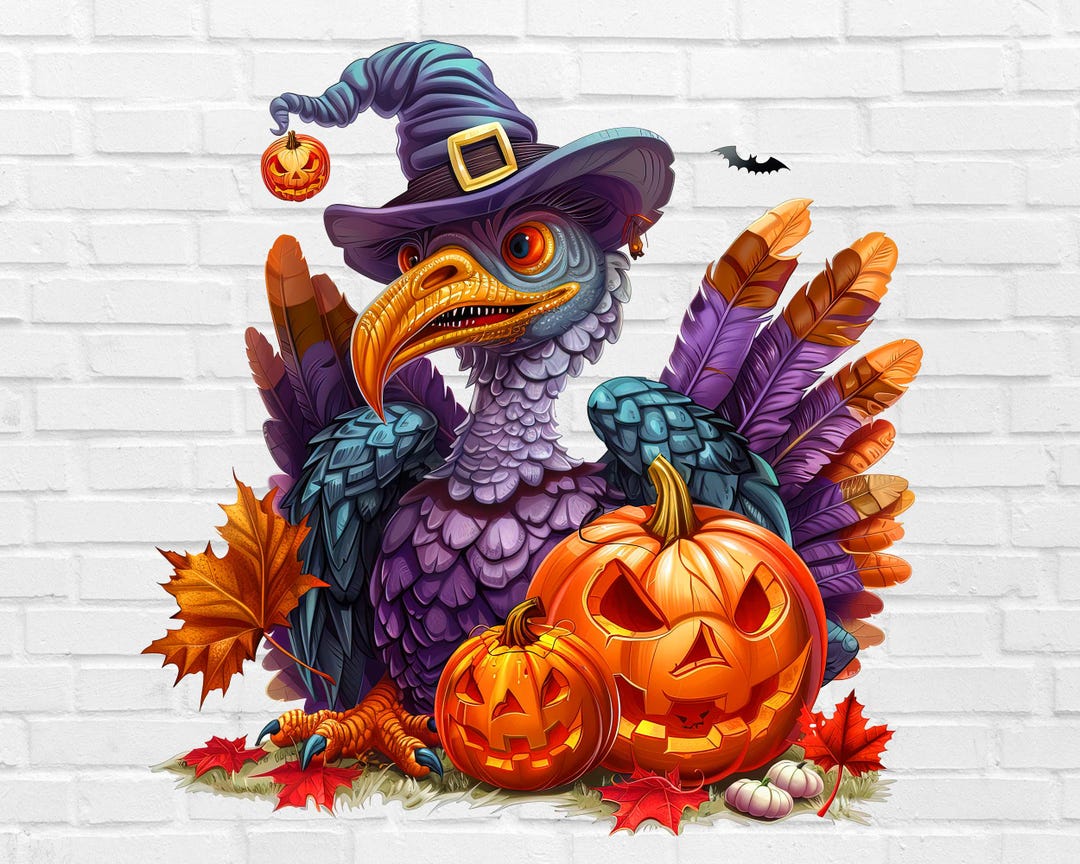 Funny Halloween PNG | Spooky Halloween Turkey PNG | Tis the Season PNG ...