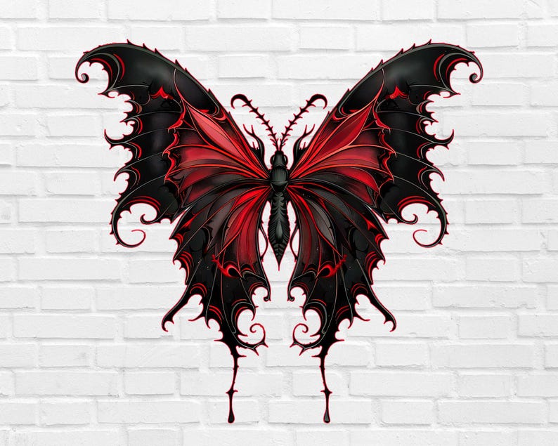 Gothic Butterfly PNG 7 Monarch Butterfly Tattoo PNG Skull Png Whimsical ...