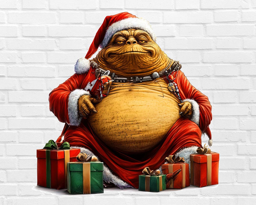 Star Wars Christmas PNG | Christmas Star Wars PNG | Jabba PNG | Jabba ...
