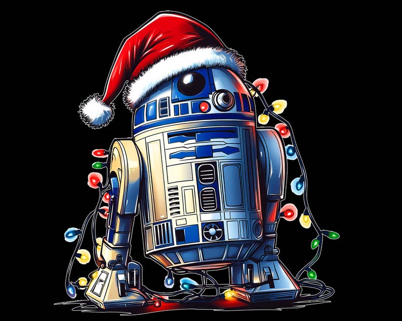 Star Wars Christmas PNG | Star Wars Christmas Lights PNG | R2D2 ...