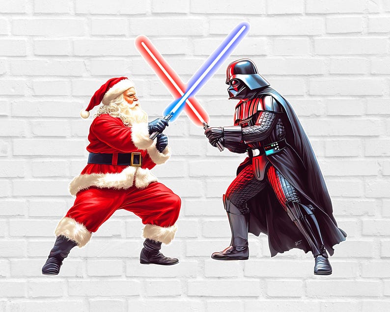 Christmas Star Wars PNG | Star Wars Christmas PNG | Christmas Darth ...