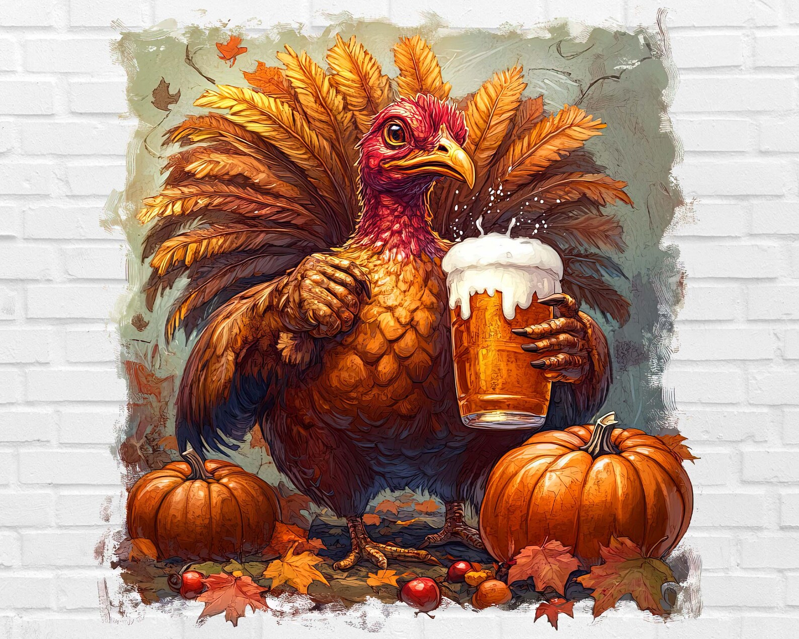 Thanksgiving Drinking PNG | Fall Drinking PNG | Thanksgiving Beer PNG ...
