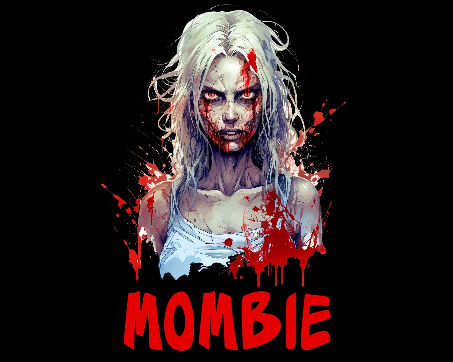 Mombie PNG | Momster PNG | Zombie Mom PNG | Spooky Mama Png | Funny ...
