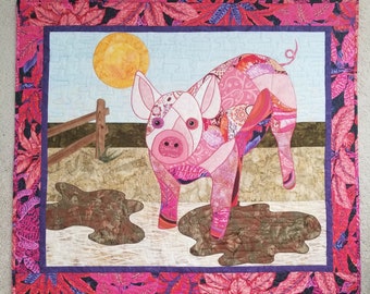 Pig quilt | Etsy