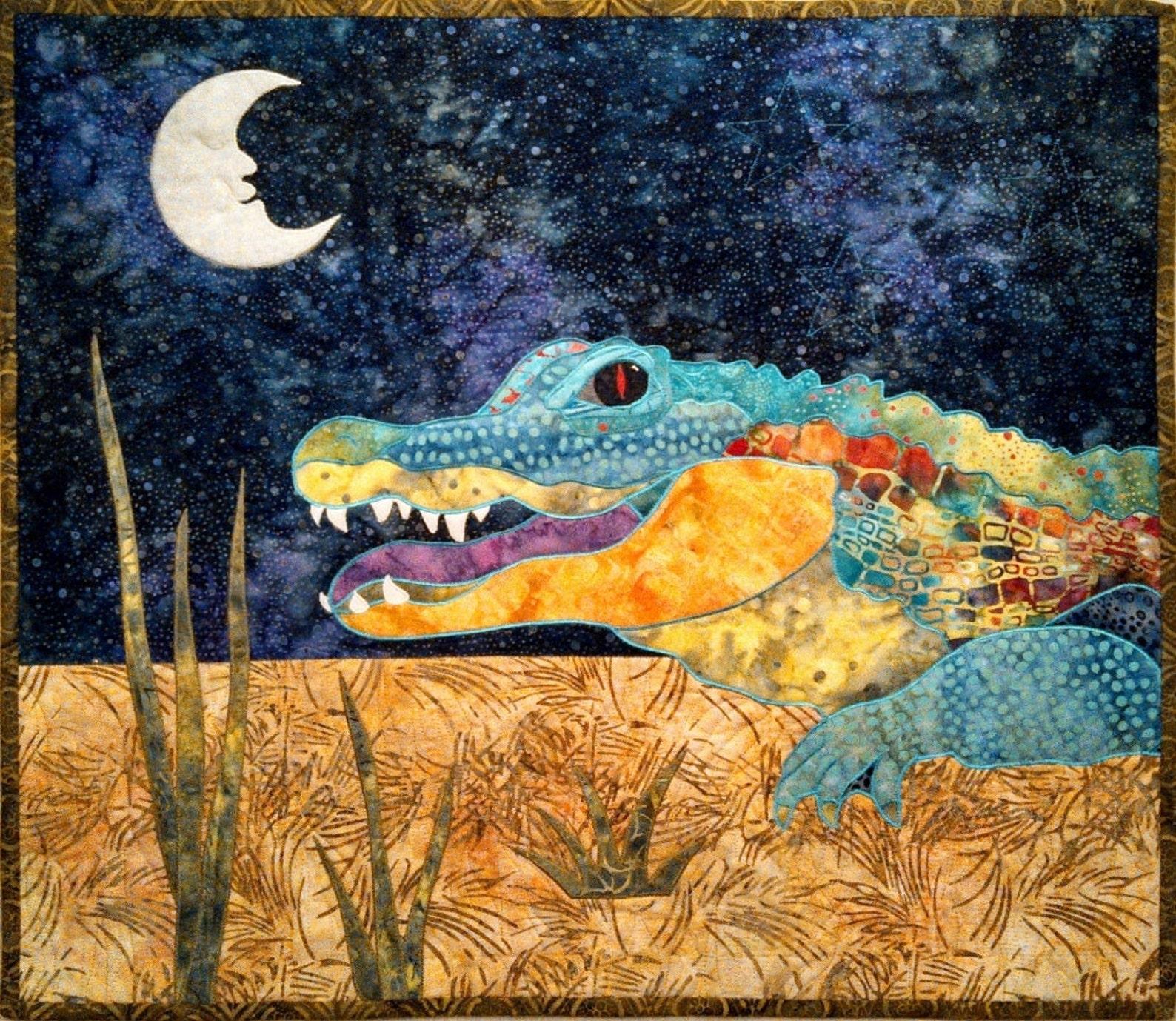 Ally the Alligator Fusible Applique Quilt Wallhanging Pattern - Etsy