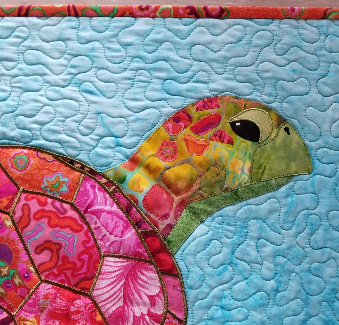 Sea Turtle Fusible Applique Quilt Wallhanging Pattern - Etsy