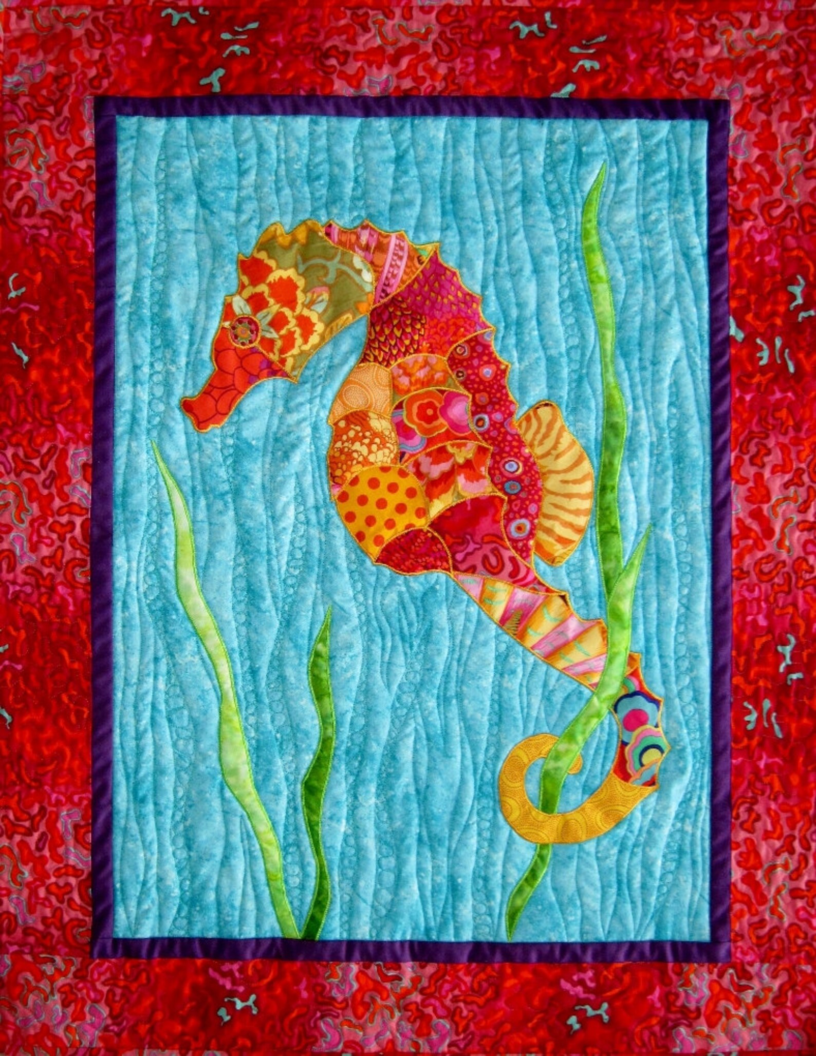 Seahorse Fusible Applique Quilt Wallhanging Pattern - Etsy