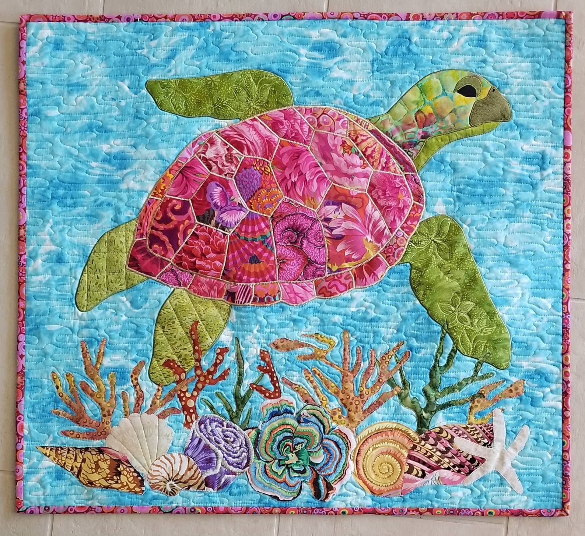 Sea Turtle Fusible Applique Quilt Wallhanging Pattern - Etsy