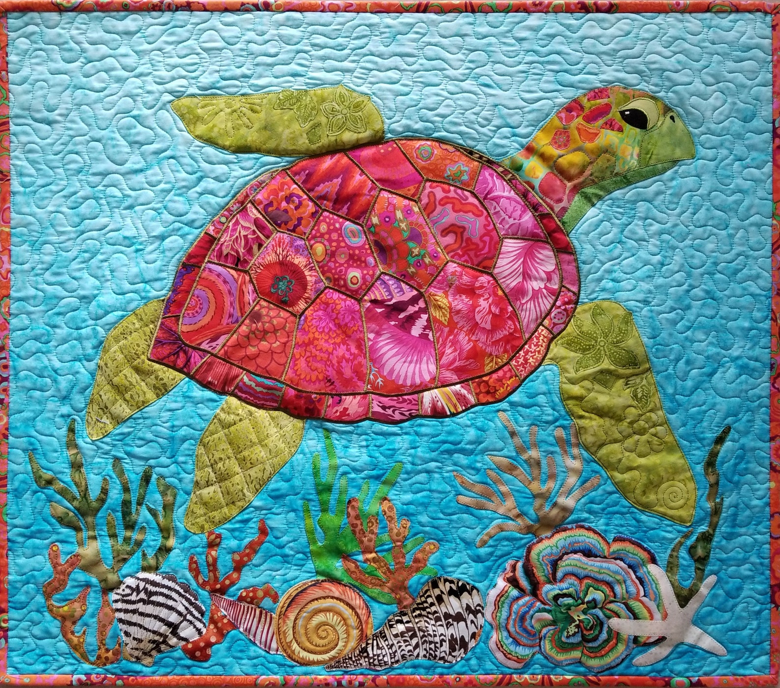 Sea Turtle Fusible Applique Quilt Wallhanging Pattern - Etsy