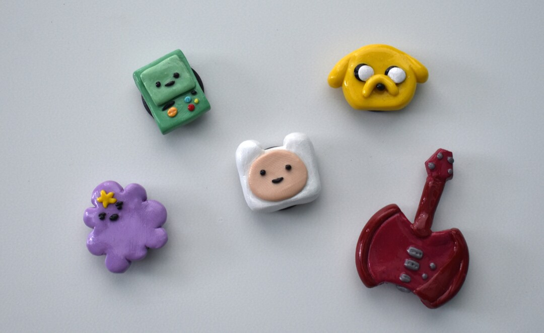 Polymer Clay Adventure Time Inspired Magnet Set 5 Pc Magnet Set - Etsy