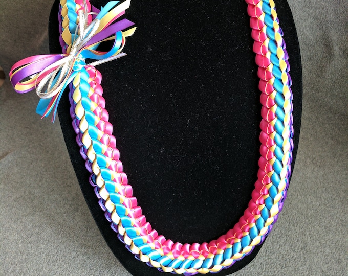Double Ribbon Lei - Etsy