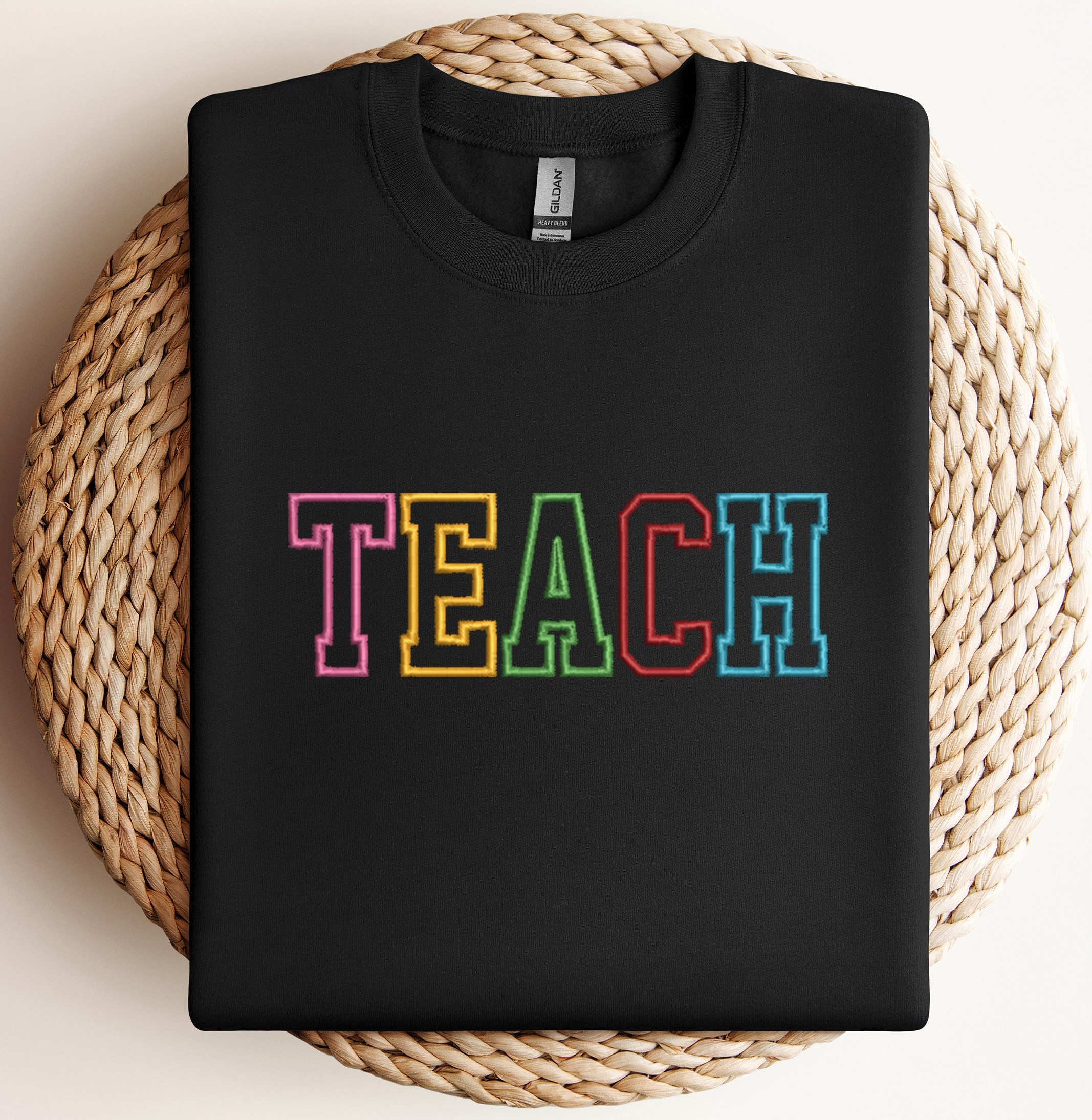 Embroidered Teach Shirt, Teacher Gift, Inspirational Tee - Etsy