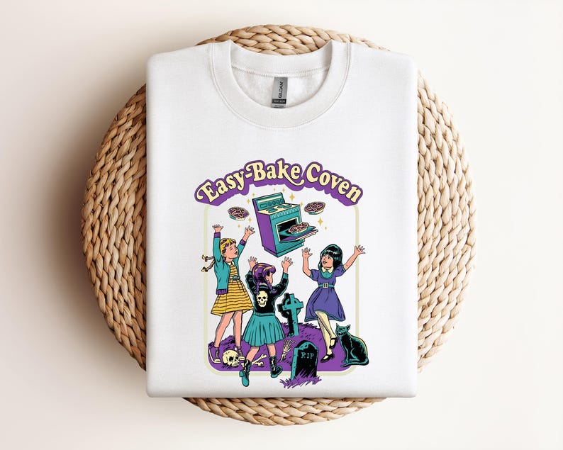 Easy Bake Coven Oversized T-shirt, 90s Horror Halloween Tee - Etsy