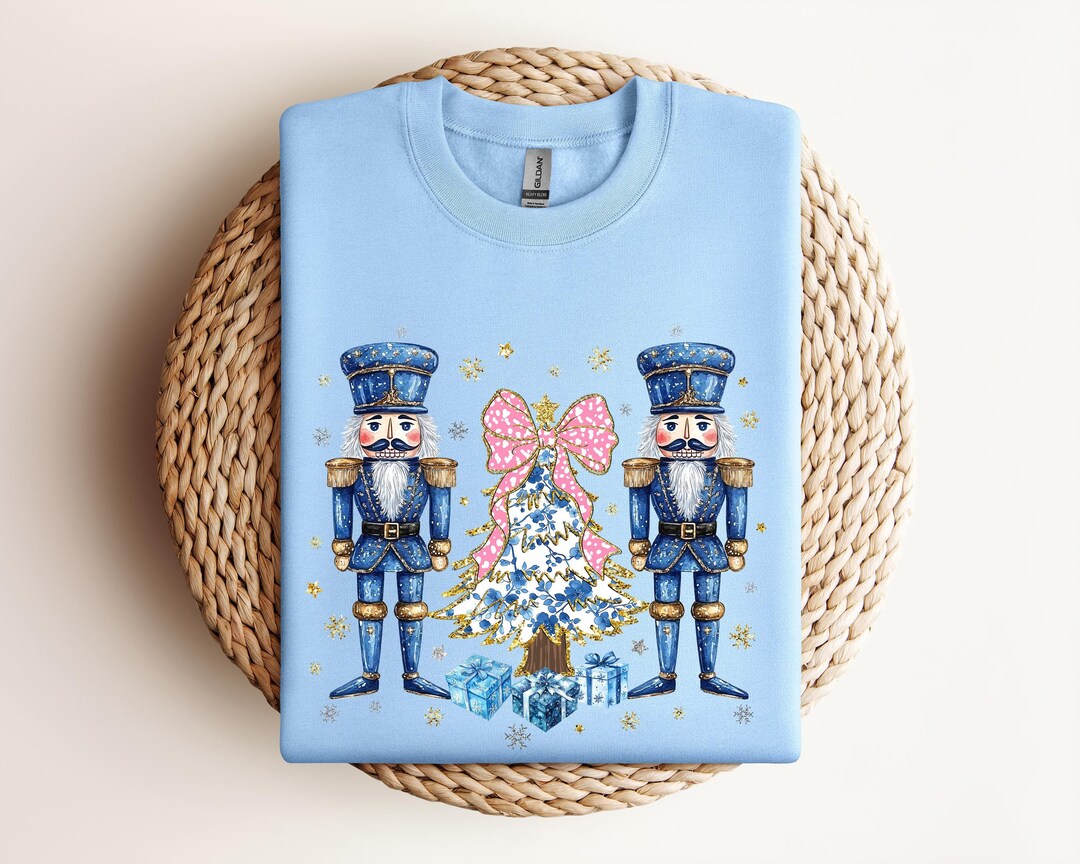 Nutcracker Sweatshirt, Christmas Nutcracker Shirt, Christmas Gift, Faux Sequin Shirt, Womens ...