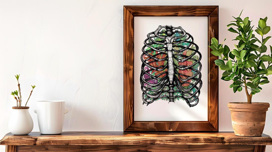 Living Anatomy – the Thorax – Anatomical Illustration / Limited Edition ...