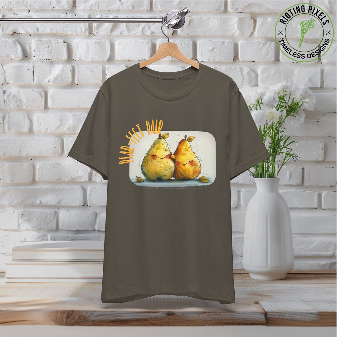 Pear-fect Pair T-shirt: Funny Couples Graphic Tee - Etsy