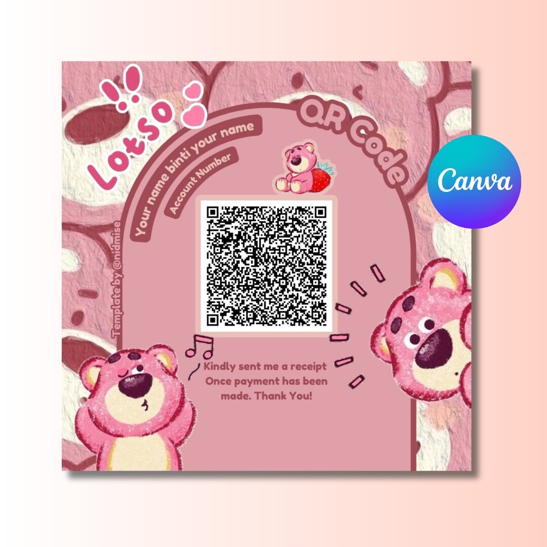 LOTSO Qrcode Template - Etsy
