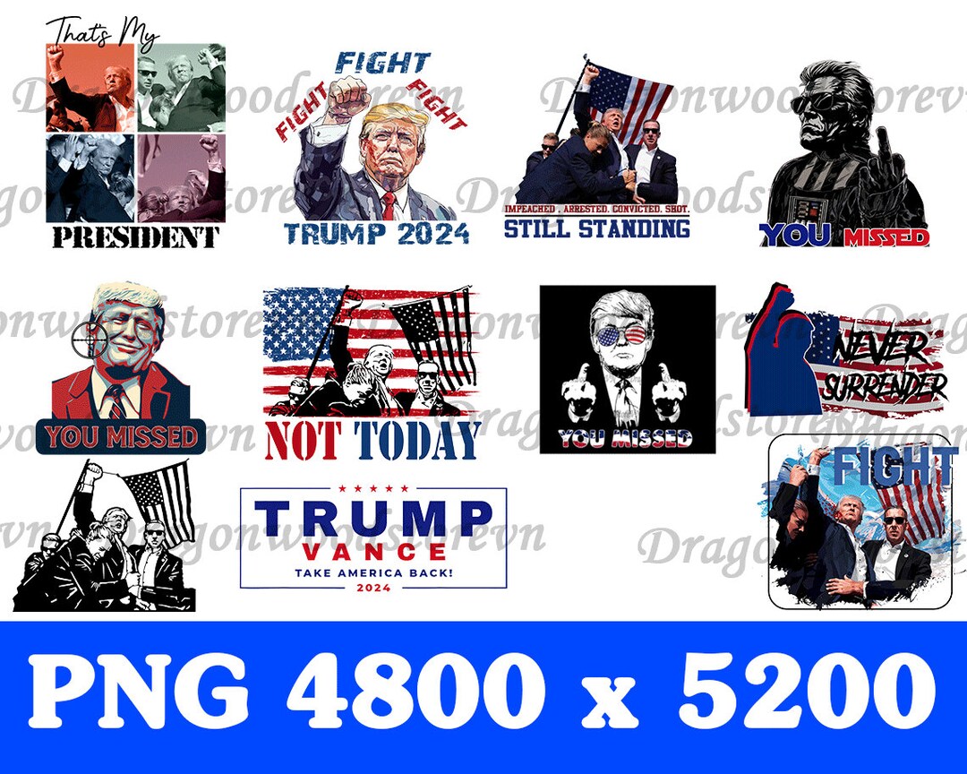 Trump Shot Png Donald Trump Png Digital Download Trump Assasination ...