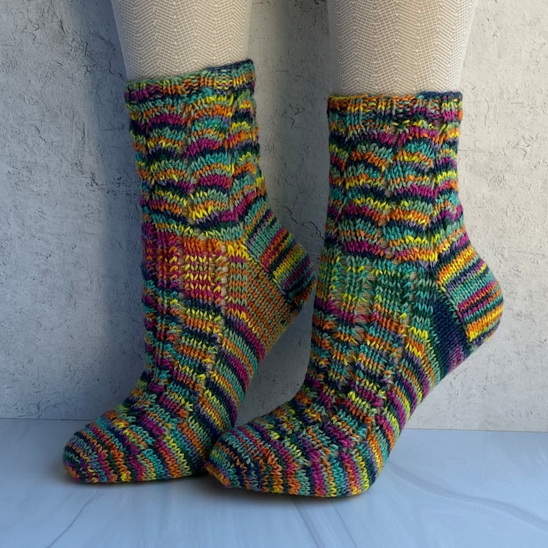 Hand Knit Socks - Etsy
