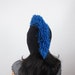 Hat Mohawk Hat Cobalt Blue Ear Flap Hat Wool Hand Knit - Etsy
