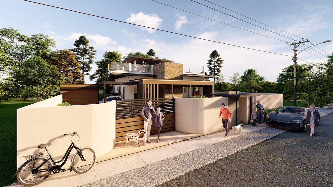 400sqm Lot One Storey Modern Residential 3 Bedrooms 2 Toilet and Bath 1 ...