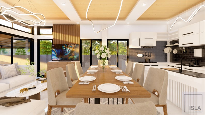 180sqm 1,937sf House Area Two Storey Modern Residential 3 Bedrooms 3.5 ...