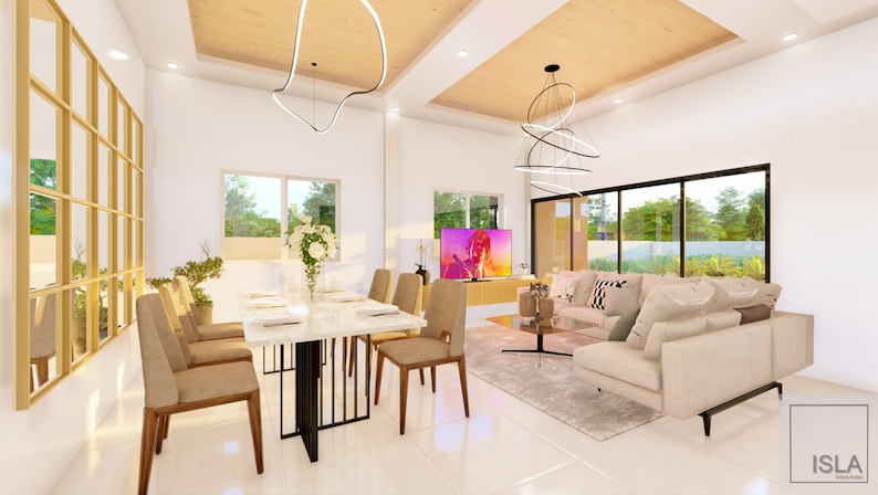 400sqm Lot One Storey Modern Residential 3 Bedrooms 2 Toilet and Bath 1 ...