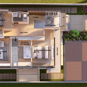 180sqm 1,937sf House Area Two Storey Modern Residential 3 Bedrooms 3.5 ...