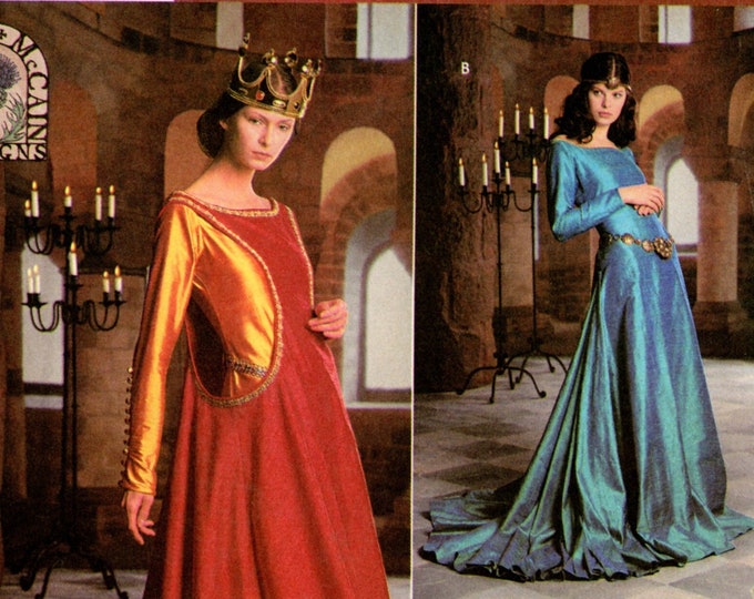 Simplicity 8725 Medieval Costume Cosplay Dress and Surcoat Queen Lady ...