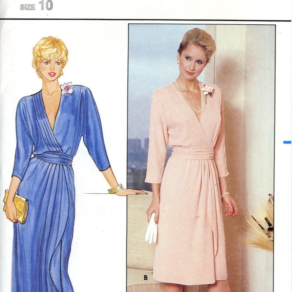 Wrap Front Dress - Etsy