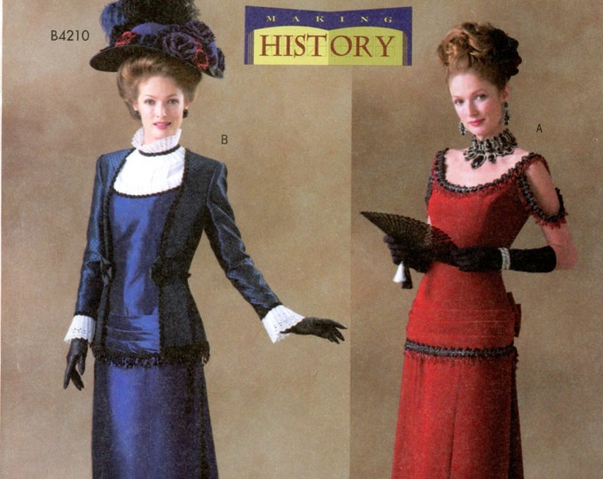 Butterick B4212 Victorian Dress Jacket Making History Historical ...